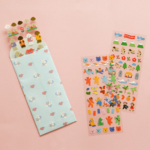 Dailylike Diary Slim Removable Sticker Pack of 8 Sheets
