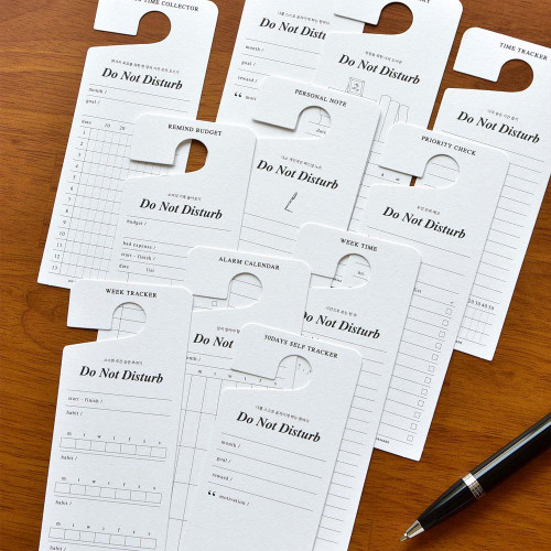 Do Not Disturb Bookmarks: Daily Planner&Journal Goal Tracker