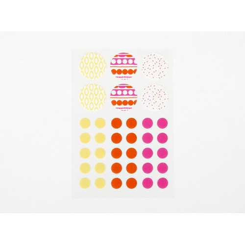 Dailylike Circle patterns paper Masking sticker set - Ice cream