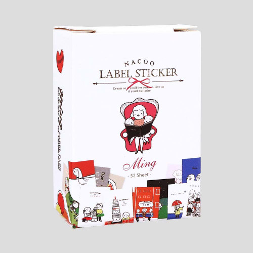 Ming Label Sticker Pack: 48 Designs for Journaling & Crafts
