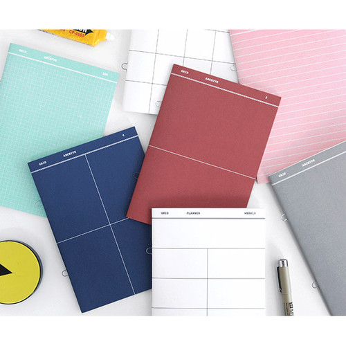 Livework Grid series undated planner scheduler note - fallindesign