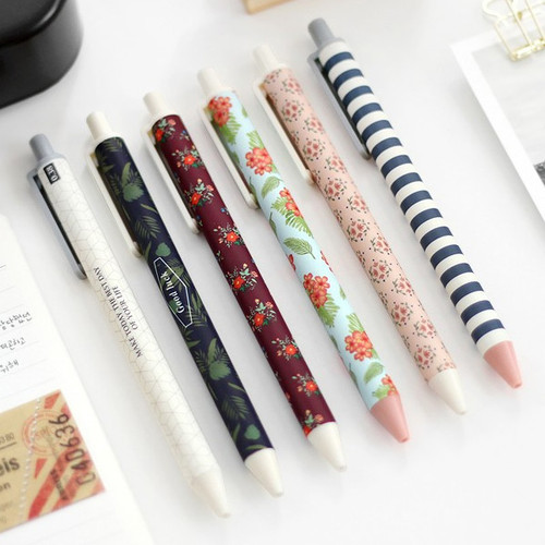 Iconic Unique pattern knock retractable pen 0.38mm ver.3