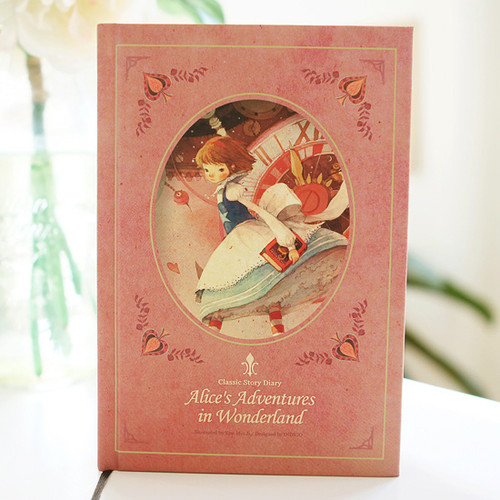 Indigo Alice's adventures in wonderland undated diary - fallindesign