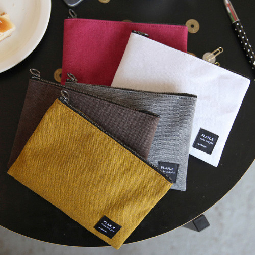 Byfulldesign Make your second plan medium slim pocket pouch
