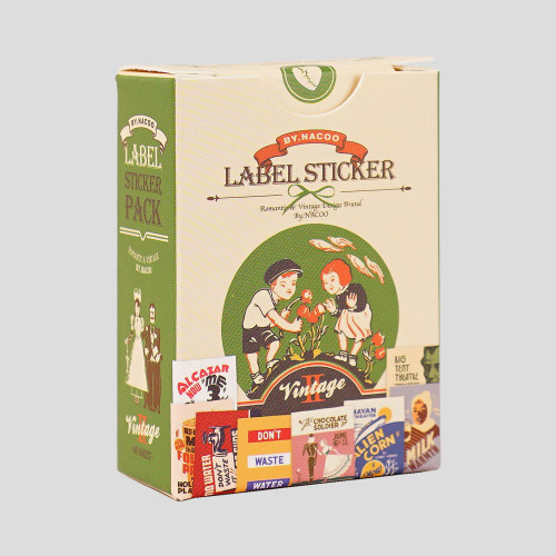 Vintage Label Stickers: 48 Pack for Scrapbooking & DIY