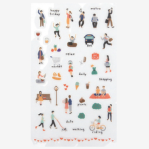 Dailylike Daily transparent sticker - Daily - Fallindesign.com