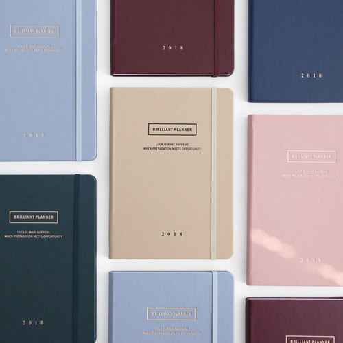 Iconic 2018 Brilliant simple dated weekly planner scheduler