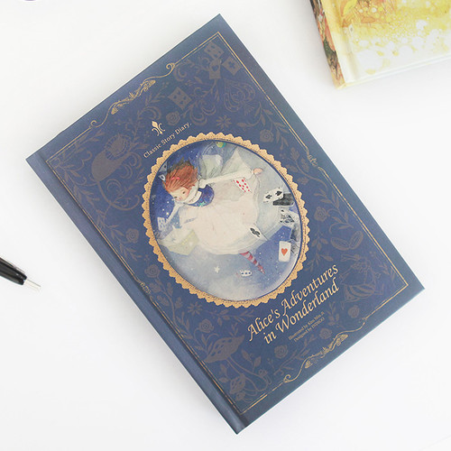 Indigo Alice adventures in wonderland undated daily hardcover diary
