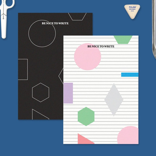 BNTP Be nice to write shape lined notebook - Fallindesign.com