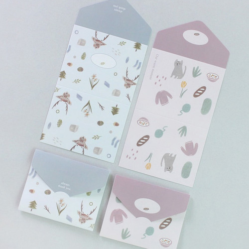 Dash and Dot Our warm moment small folding letter paper set