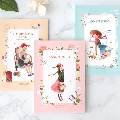 Classic dateless monthly diary - Anne and Daddy long legs