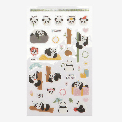 Dailylike Daily transparent sticker - Panda - fallindesign