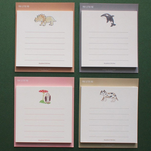 Hello Today Hushed brown small lined memo notepad