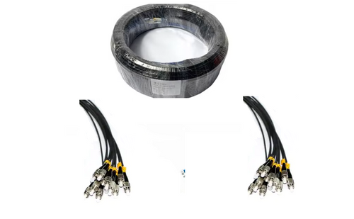 100M ST-ST Single Mode 12-Strand Outdoor Armored Fiber Optic Cable