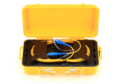 Fiber Optic OTDR Launch Cable Box, Singlemode 1km SC/UPC – SC/UPC Fiber