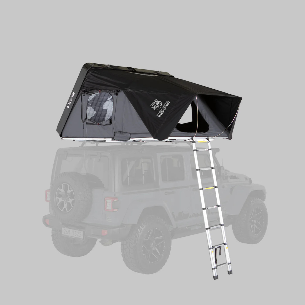 iKamper SkyCamp 3.0 Hard-Shell Roof-Top Tent Side Open - Expedition ...