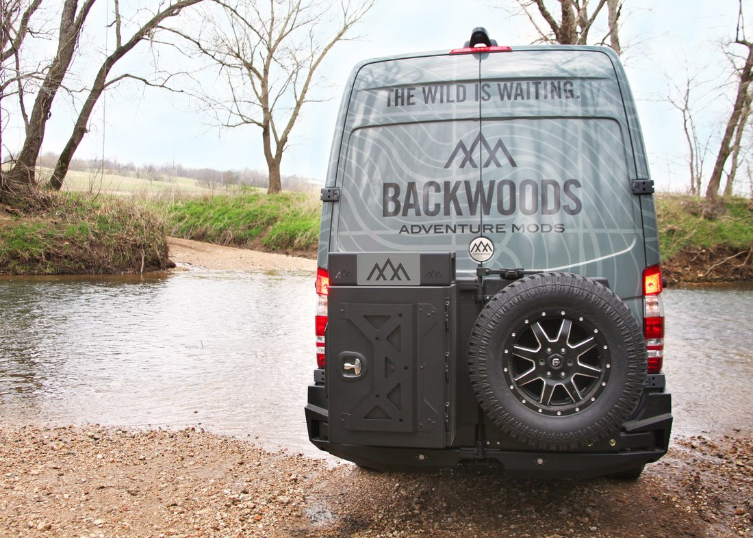 Mercedes Sprinter (2014-2018) Rear Swing Out Bumper - Expedition Superstore