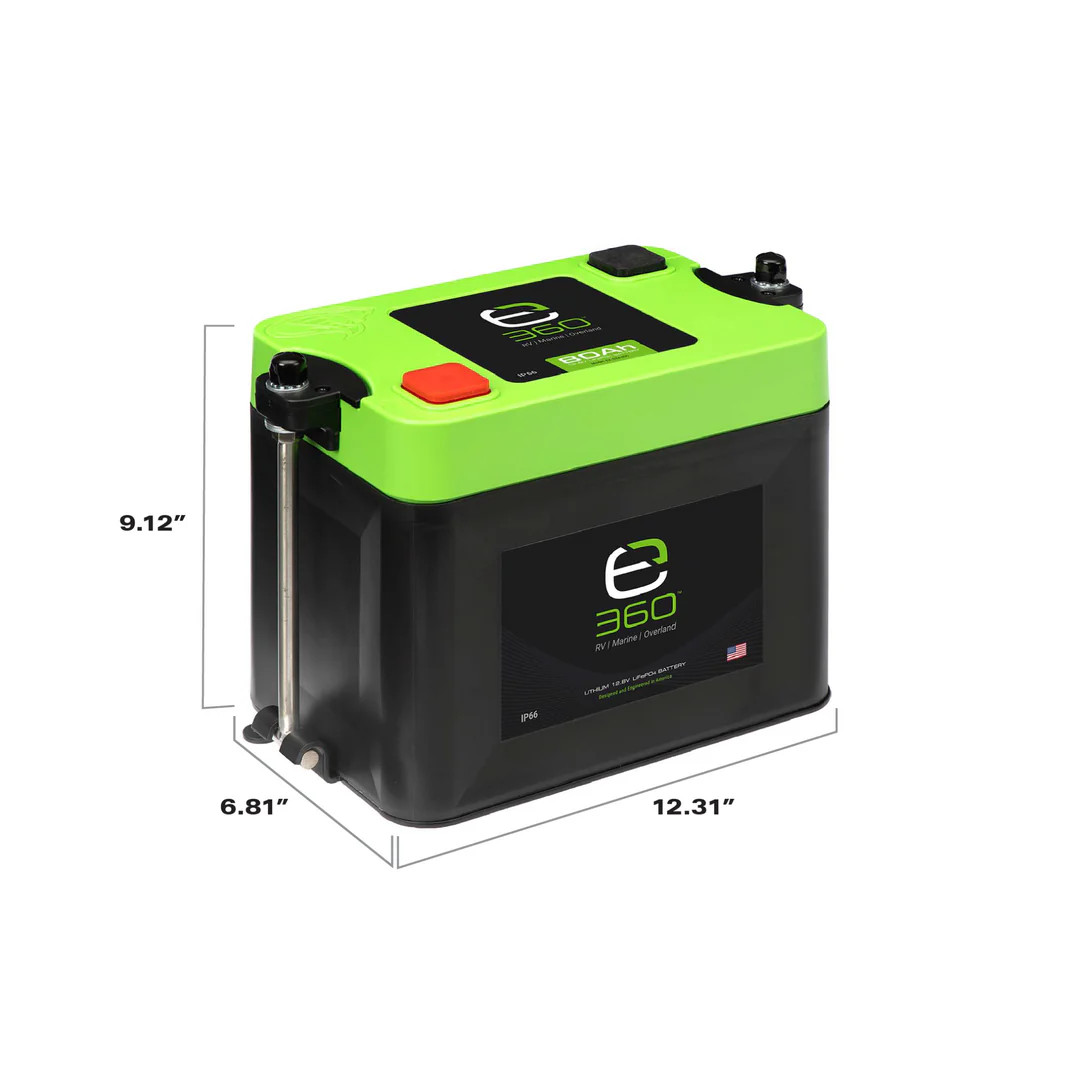 E360 Group 24 - 60, 80, 95 Ah Single Tie Down Tray System [C ...