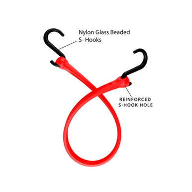 The Perfect Bungee 24" Standard Duty Bungee Strap - Red - Expedition ...