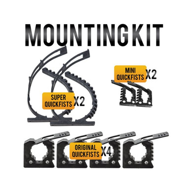 Quick Fist Rubber Clamp Mounting Kit - Expedition Superstore