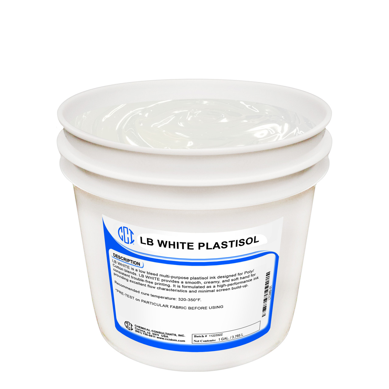 LB White Ink Plastisol Ink Low Bleed