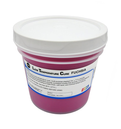 L.T.C. Fuchsia Plastisol Ink Low Temperature Cure Screen Printing