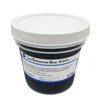 L.T.C. Black Plastisol Ink Low Temperature Cure Screen Printing