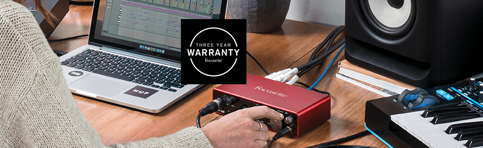 Three-year Warranty On All Focusrite Products - Focusrite