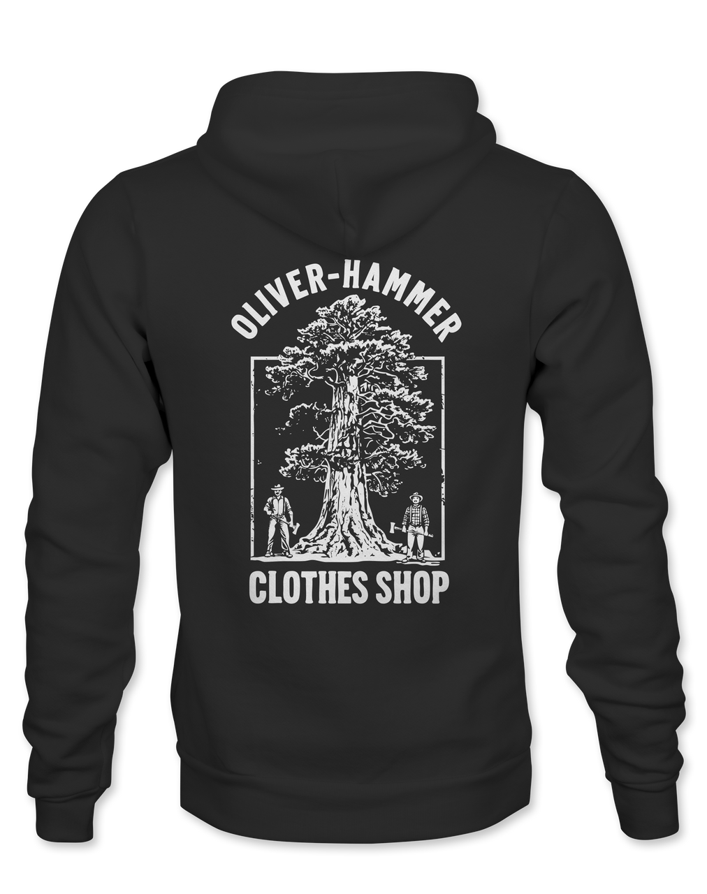 Loggers Hoodie- Black - Oliver-Hammer Clothes Shop