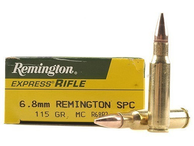 Remington 6.8 SPC 115gr MC box of 20 - SFRC