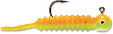 VMC Luv Bug Jig 1/32 Oz Orange Chartreuse Glow, 2 Pack