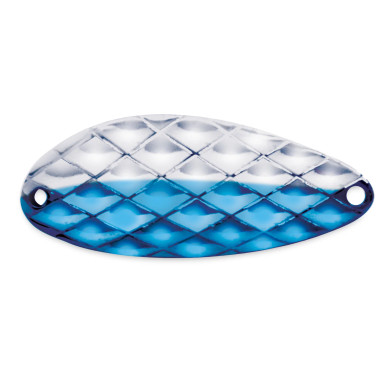 Acme Little Cleo Spoon, 1 7/8", 1/3 oz, Hammered Nickel & Blue, Sinking ...