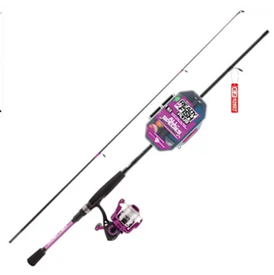 Ready 2 Fish R2F5 Just Add Bait All-Species Purple Spinning Combo with ...