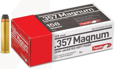 Aguila 357 Mag 158 Grain SJSP Ammunition, 50 Rounds - SFRC
