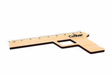 Caliber Gourmet Gun Shaped Ruler & Rubber Band Gun