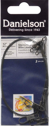 Danielson Ball Bearing Wire Leader 30 Lb Test 12", 3 Pk