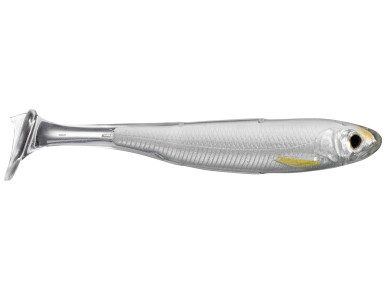Live Target Slow Roll Swimbait, 3" Silver Pearl, 4 Pack