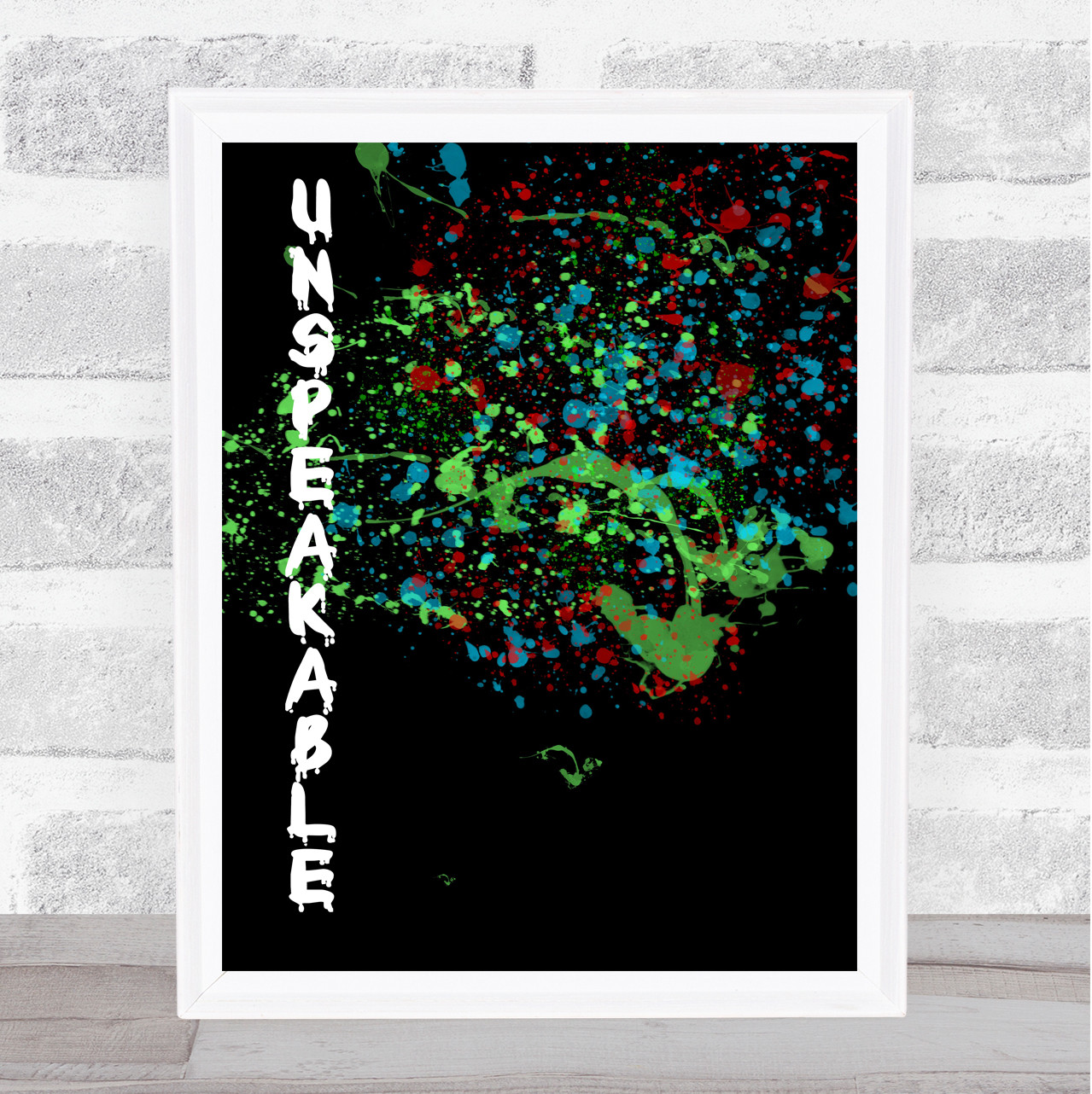 Unspeakable Youtuber Frog Splatter Art Black Children's Party ...