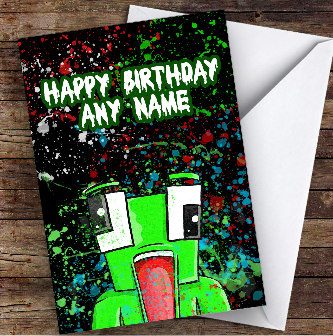 Unspeakable Youtuber Frog Splatter Art Children's Birthday Party ...