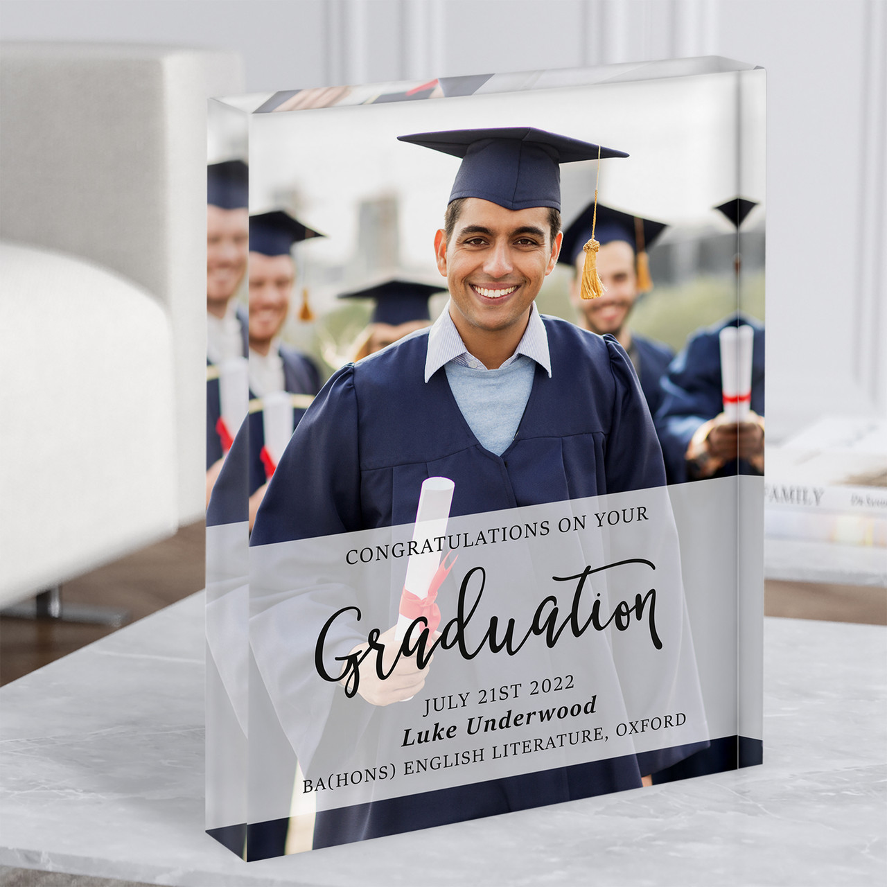 Graduation Photo Congratulations Photo Minimal Details Gift Acrylic ...