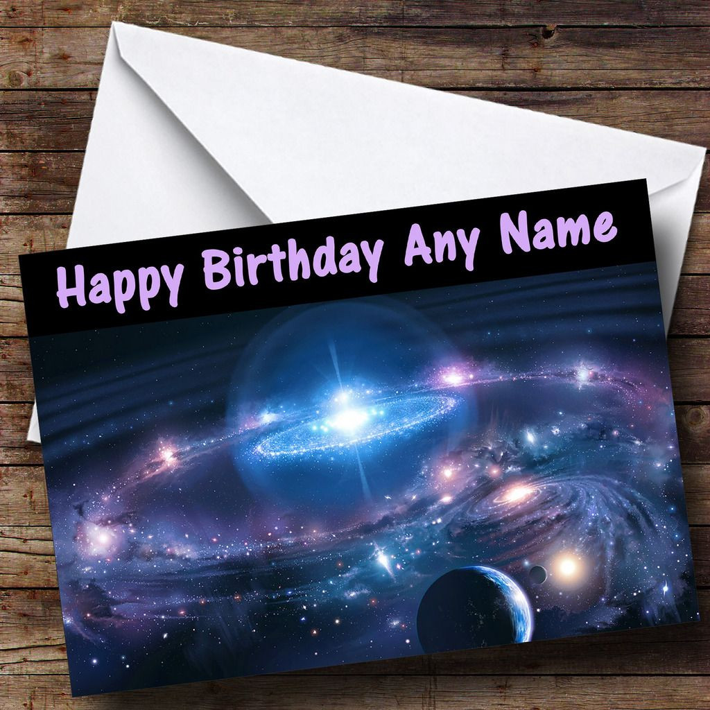 Solar System Personalised Birthday Card - The Card Zoo