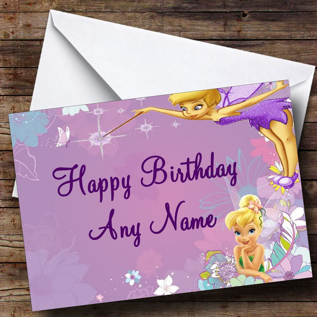 Tinkerbell Birthday Cards Disney Fairies Tinkerbell Time For Birthday
