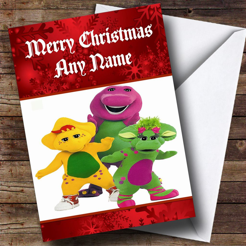 Barney Personalised Christmas Card - The Card Zoo