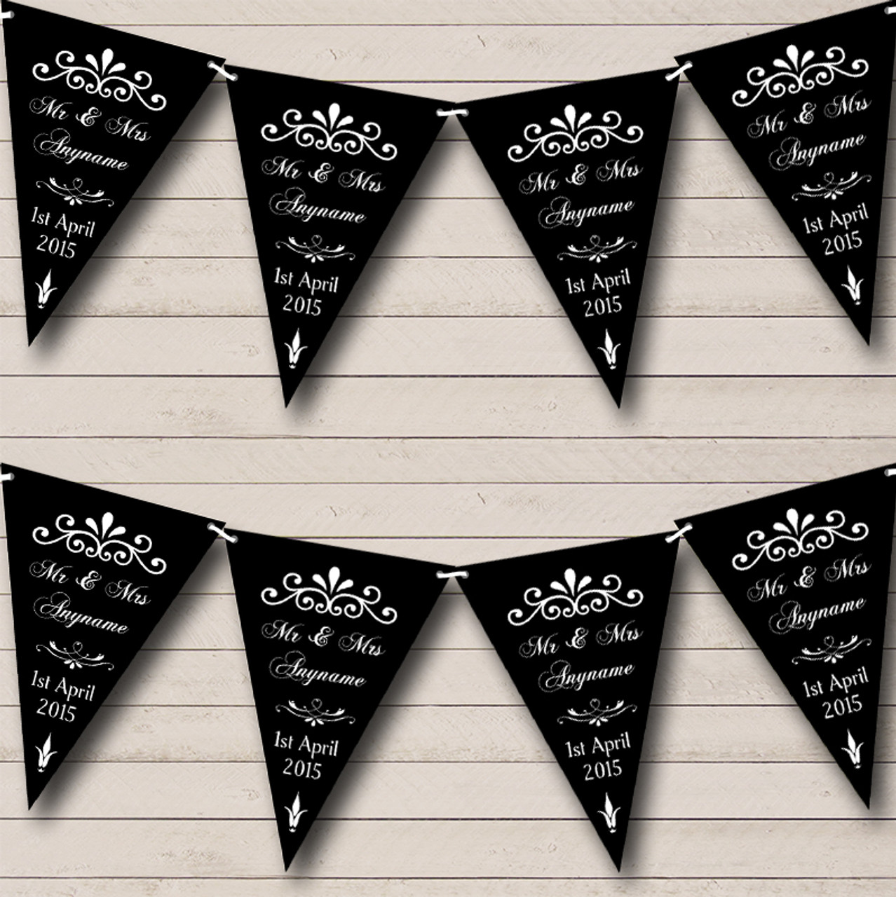 Vintage Regal Black And White Personalised Wedding Venue or Reception ...