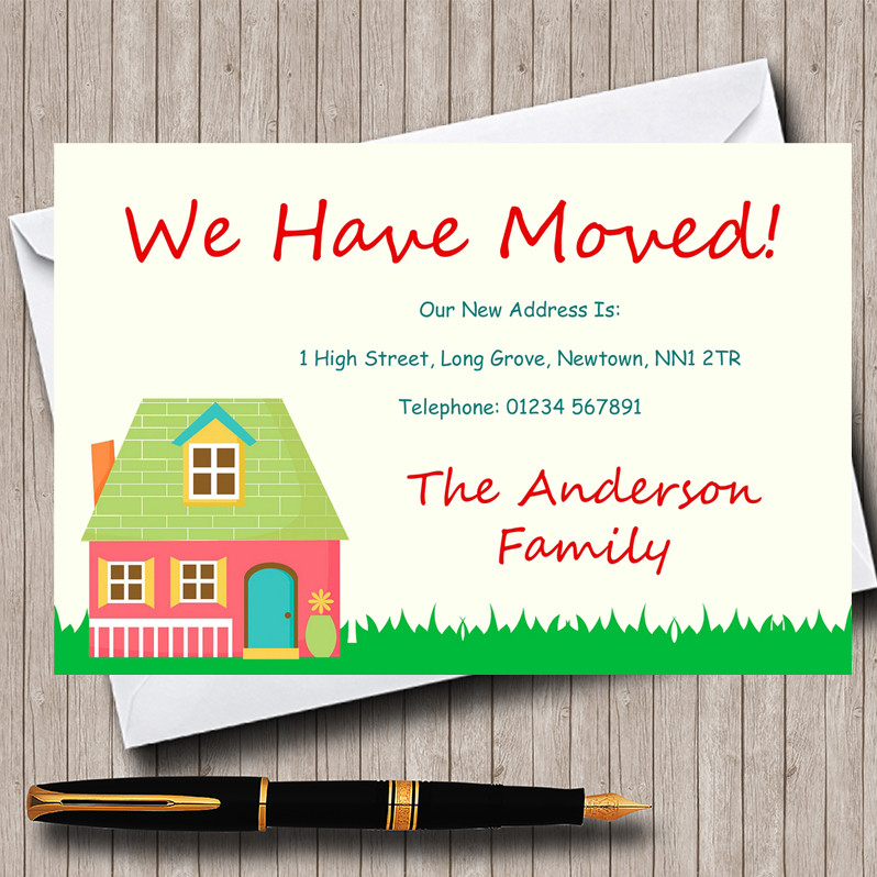 Happy Home New Home Change Of Address Moving House Cards - The Card Zoo