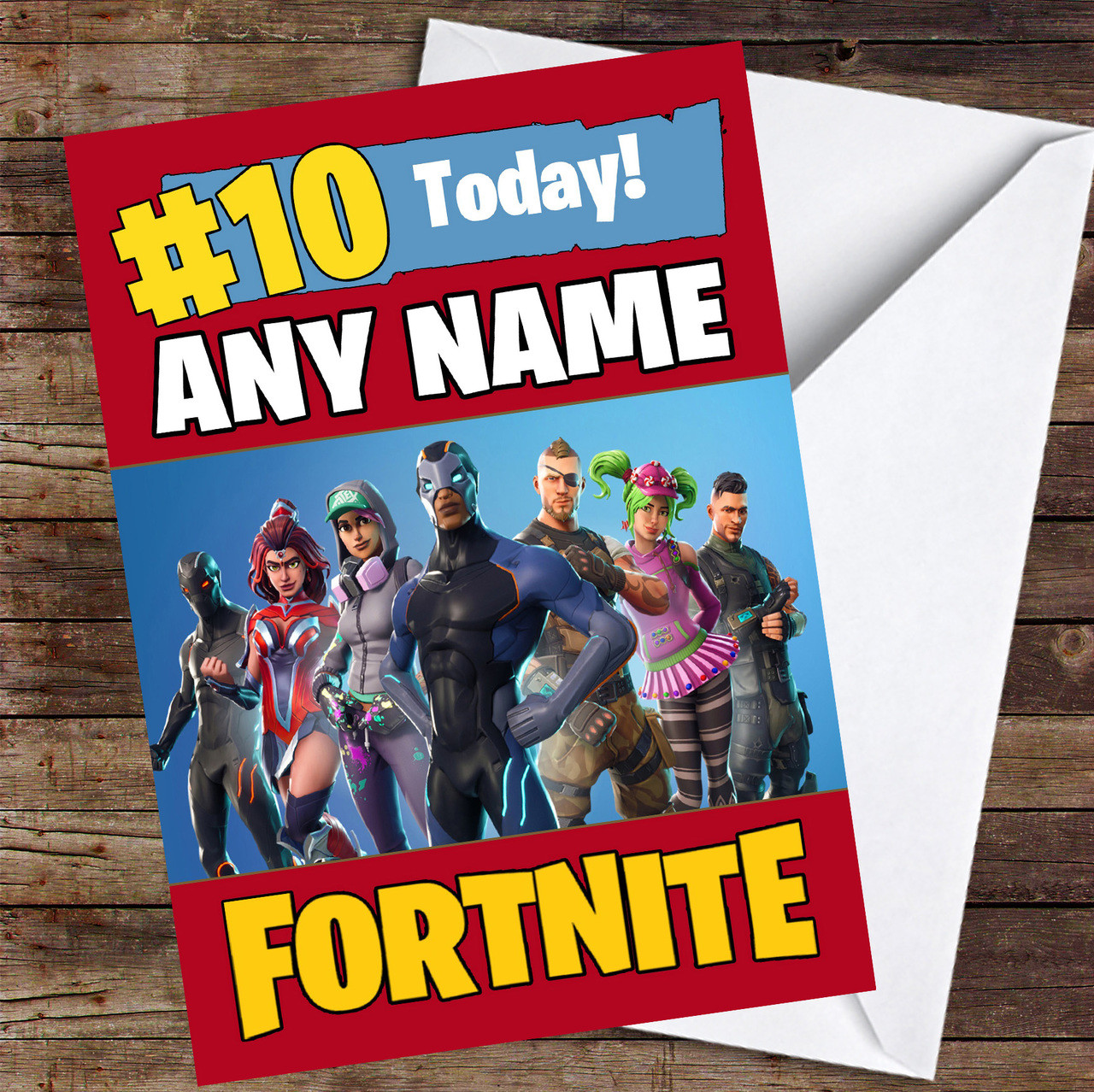 Fortnite Battle Pass Personalised Children's Birthday Card - The Card Zoo