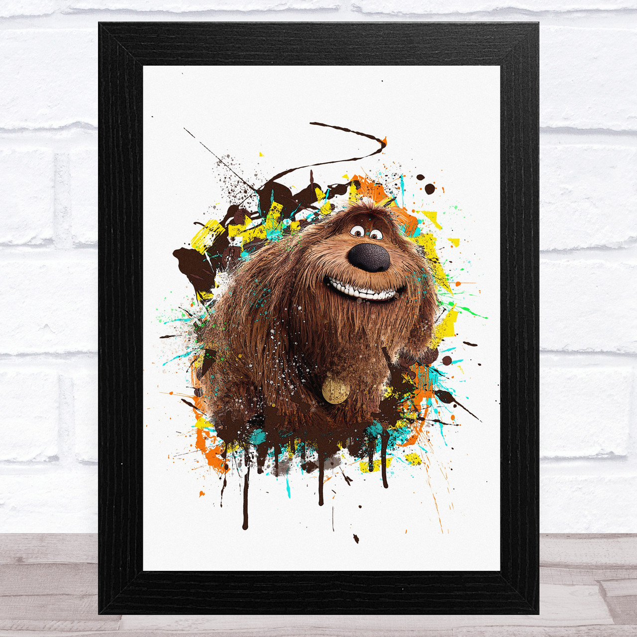 The Secret Life Of Pets Duke Splat Children's Kid's Wall Art Print ...