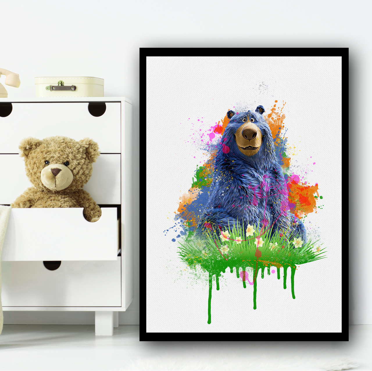 Boomer Bear Wonder Park Wall Art Print - The Card Zoo