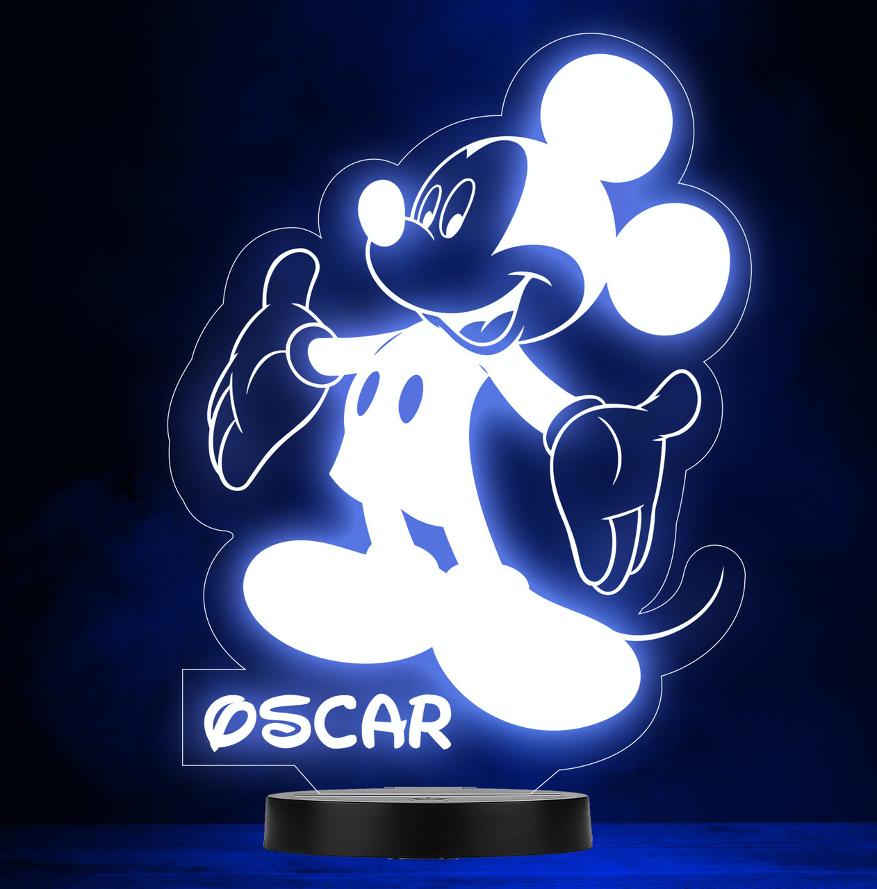 Mickey Mouse Kids Personalised Gift Colour Changing Led Lamp Night ...