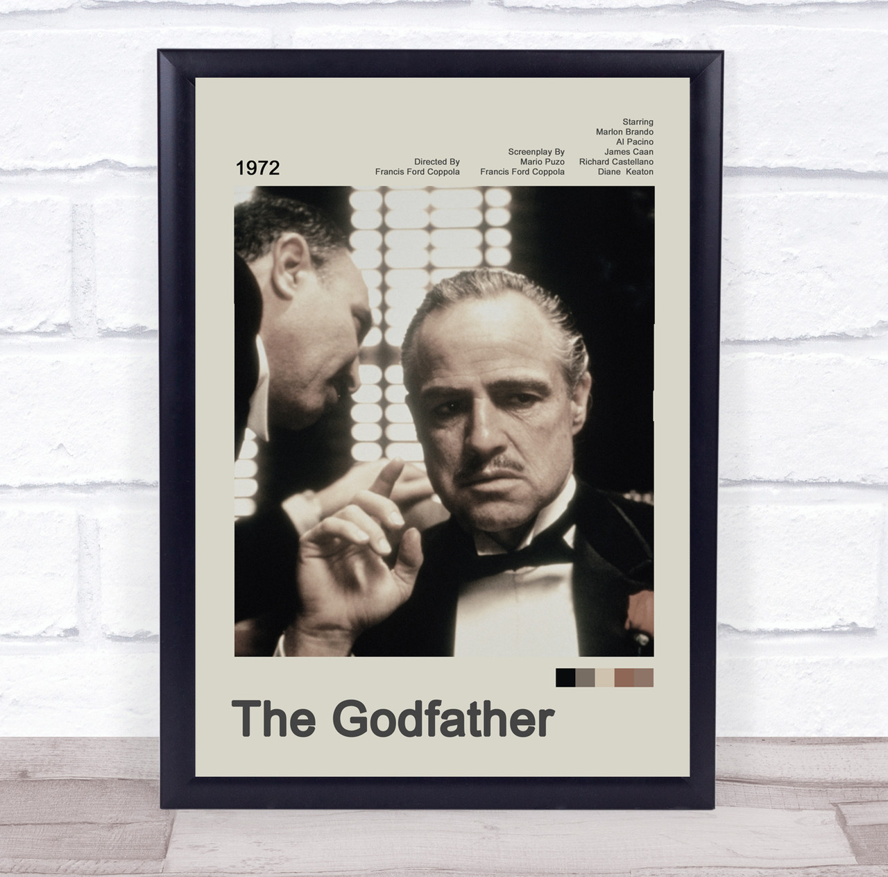 The Godfather Movie Polaroid Vintage Film Wall Art Poster Print - The ...